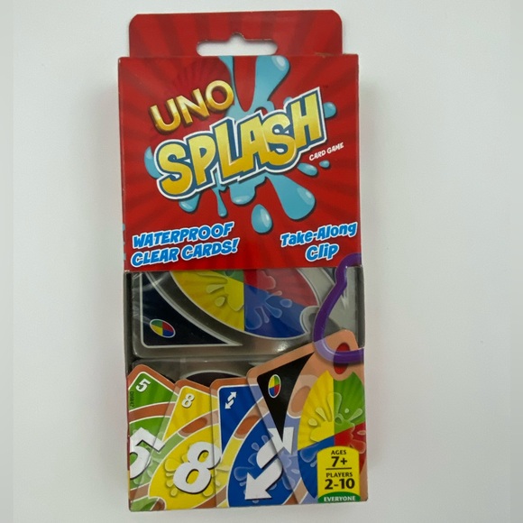Mattel | Toys | Uno Splash Waterproof Card Game Mattel New | Poshmark